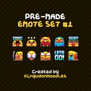 X10 Pixel Art Emote Set | Twitch | Discord | Pre-made | Ready to Use #1 ...