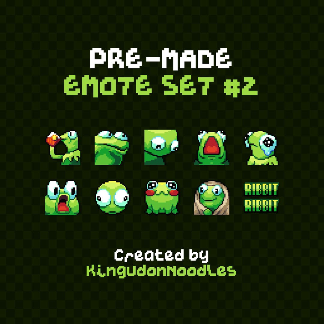 X10 Pixel Art Emote Set | Twitch | Discord | Pre-made | Ready to Use #2 ...
