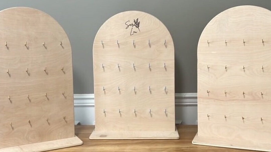 Table Stand With Hooks/earring Display/market Display - Etsy