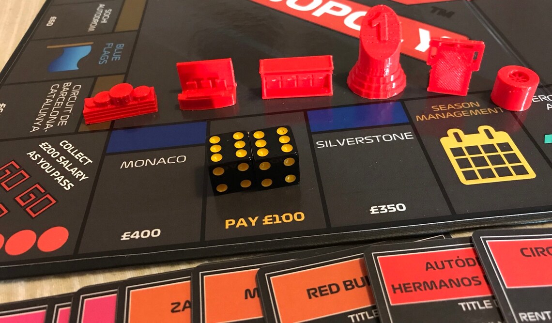 F1opoly (F1 Monopoly) ÉDITION 2024 - *Non officiel* IMPRIMER ET JOUER ...