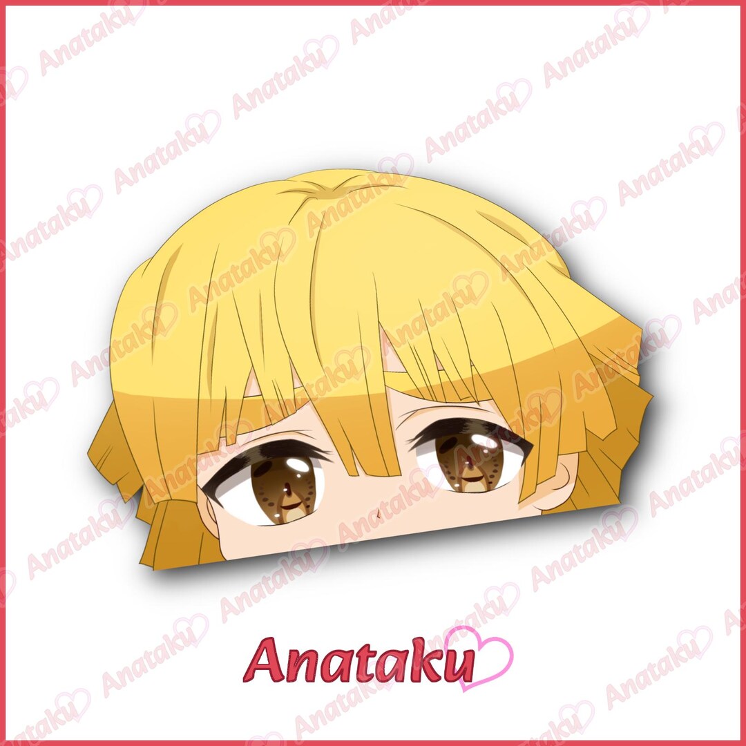 Zenitsu Chibi Peeker - Etsy