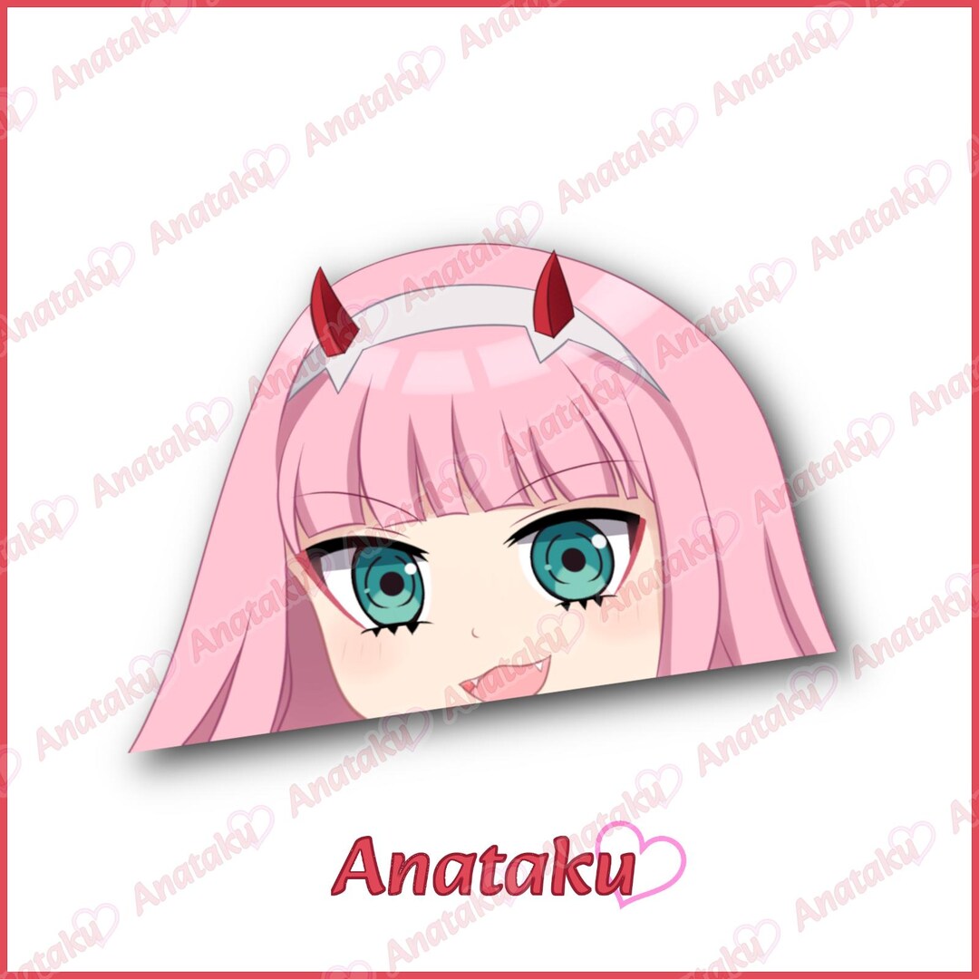 Zero Two Chibi Peeker - Etsy