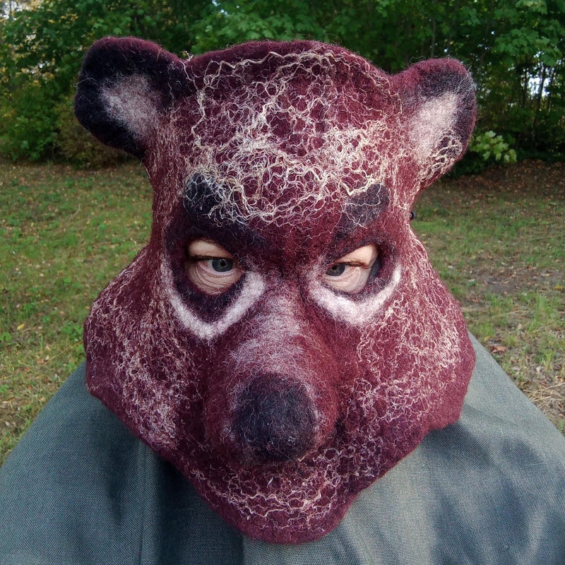 Halloween Scary Bear Mask - Etsy