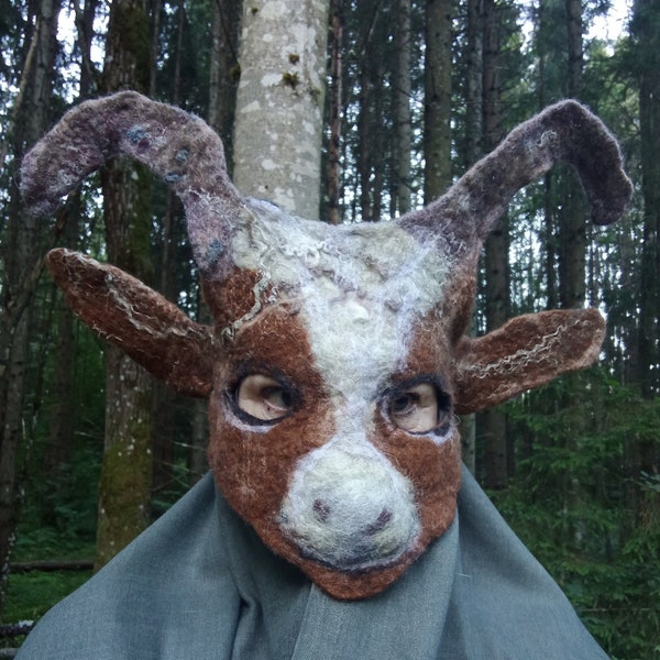 Goat Mask - Etsy