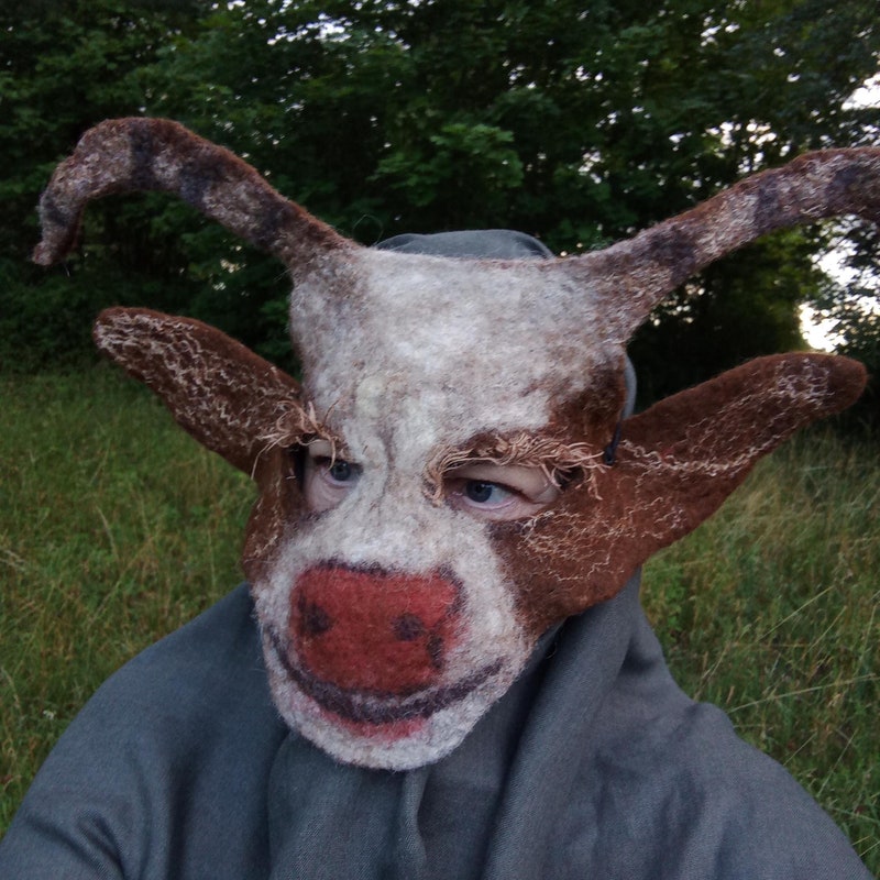 Goat Mask - Etsy