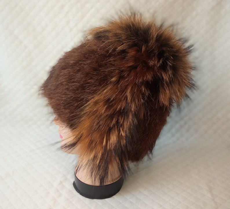 Original Womens Nutria Hat With Fox Decoration.nutria Winter - Etsy