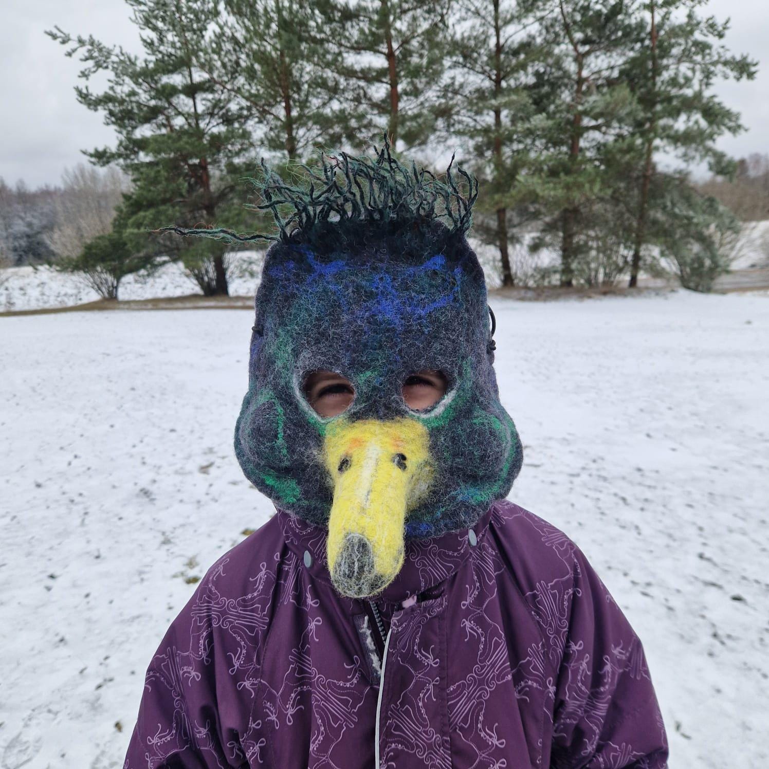 Felt Duck Mask: Kids Cosplay Headwear, Carnival Goose Mask - Etsy