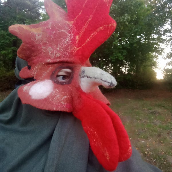 Rooster Mask - Etsy