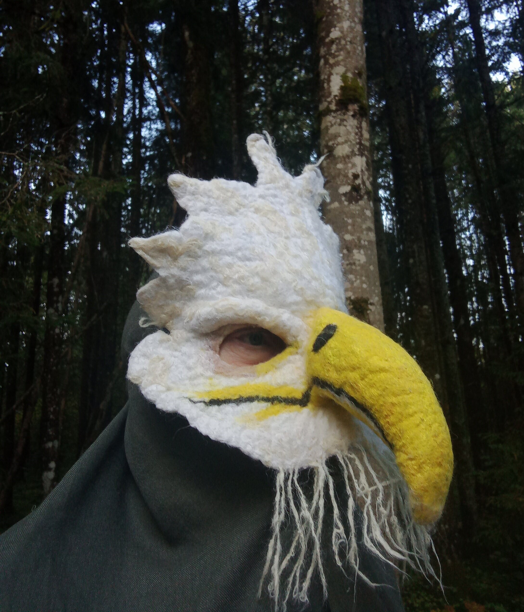 Luxury Felt Bald Eagle Mask for Adults.holiday - Etsy