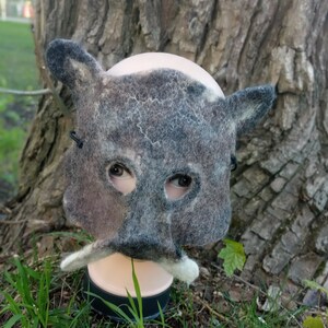 Luxury Childrens Felted Boar Mask.therian Mask.headdress.carnival Boar ...