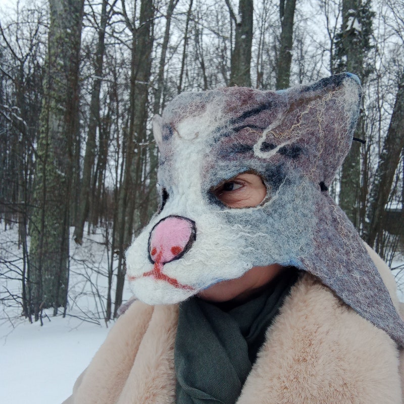 Black Cat Therian Mask - Etsy