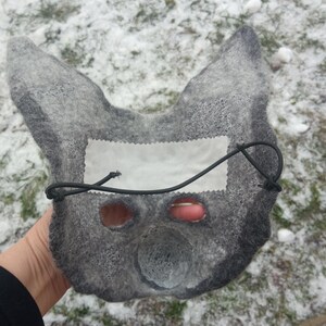 Luxury Kids Felt Mouse Mask.therian Mask.headwear.rat Carnival Mask ...