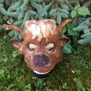 Luxury Felted Bull Mask Unisex Adult.festival Headwear.carnival Mask ...