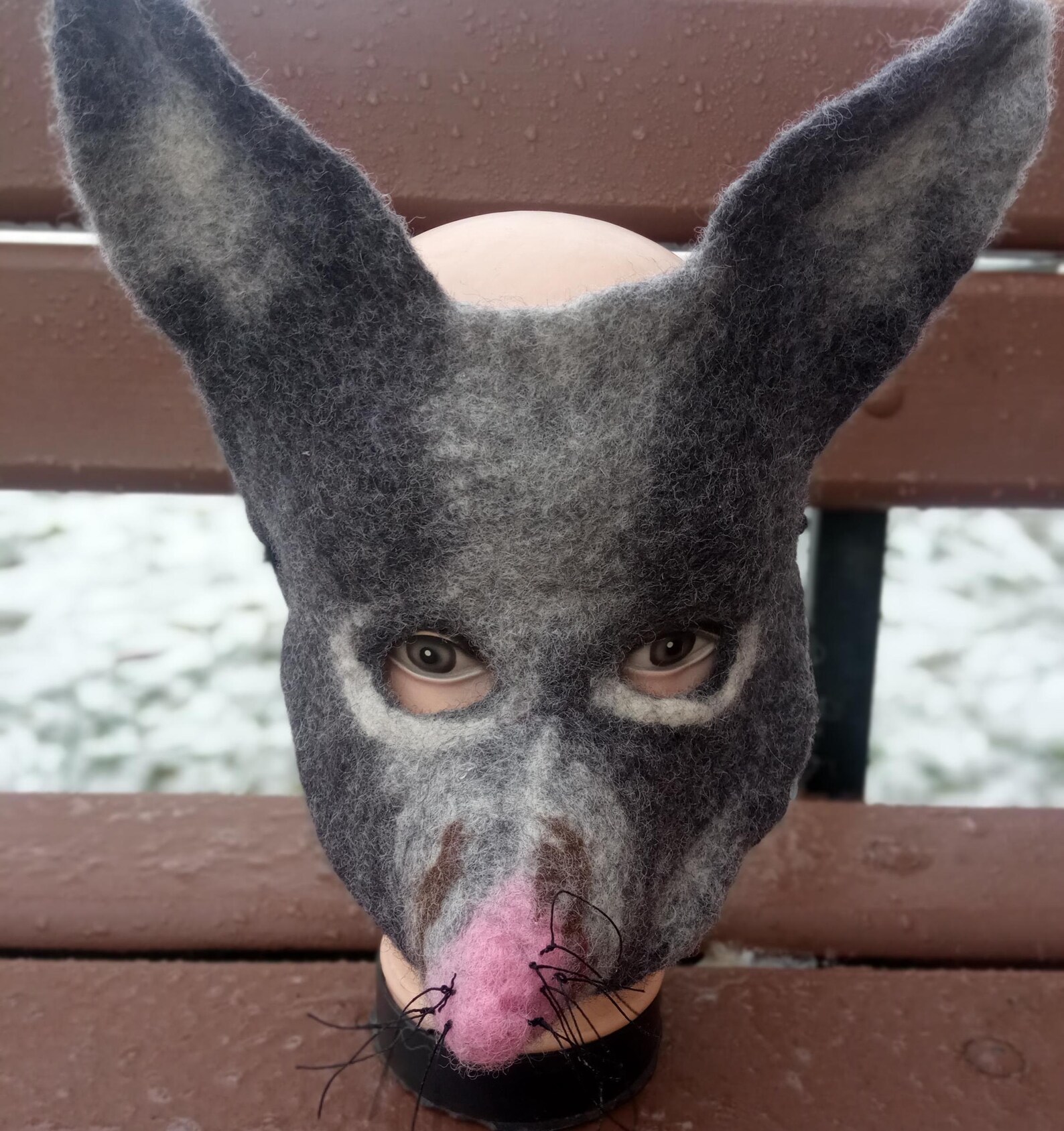 Luxury Kids Felt Mouse Mask.therian Mask.headwear.rat Carnival Mask ...