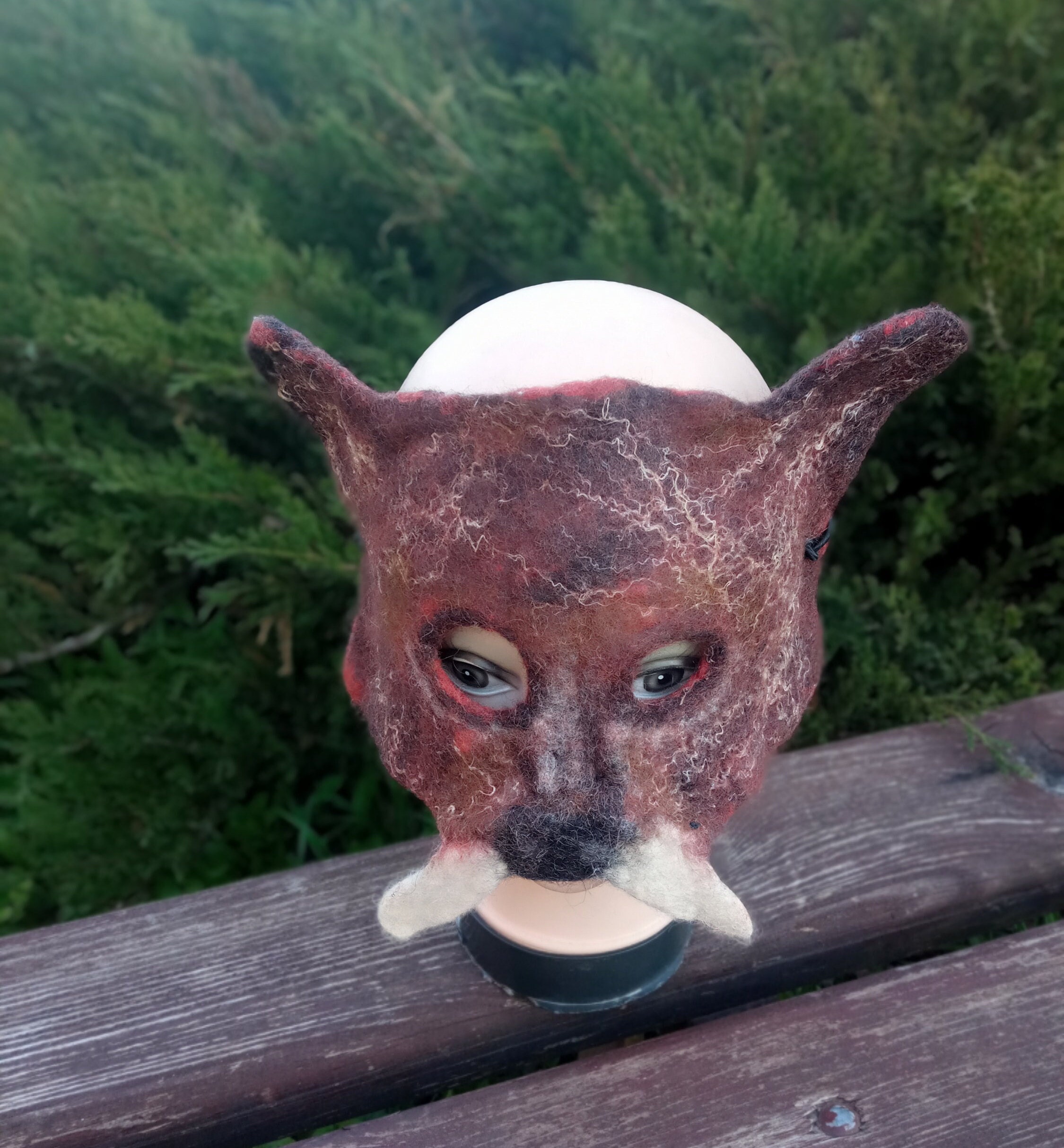 Luxury Childrens Felted Boar Mask.therian Mask.headdress.carneval Boar ...