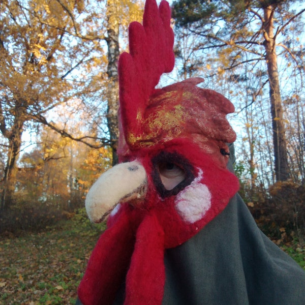 Rooster Mask - Etsy