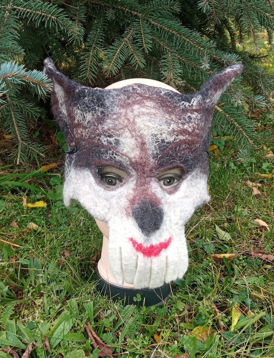Luxury Felt Wolf Mask.childrens Wolf Mask.festival - Etsy