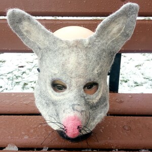 Luxury Kids Felt Mouse Mask.therian Mask.headwear.rat Carnival Mask ...