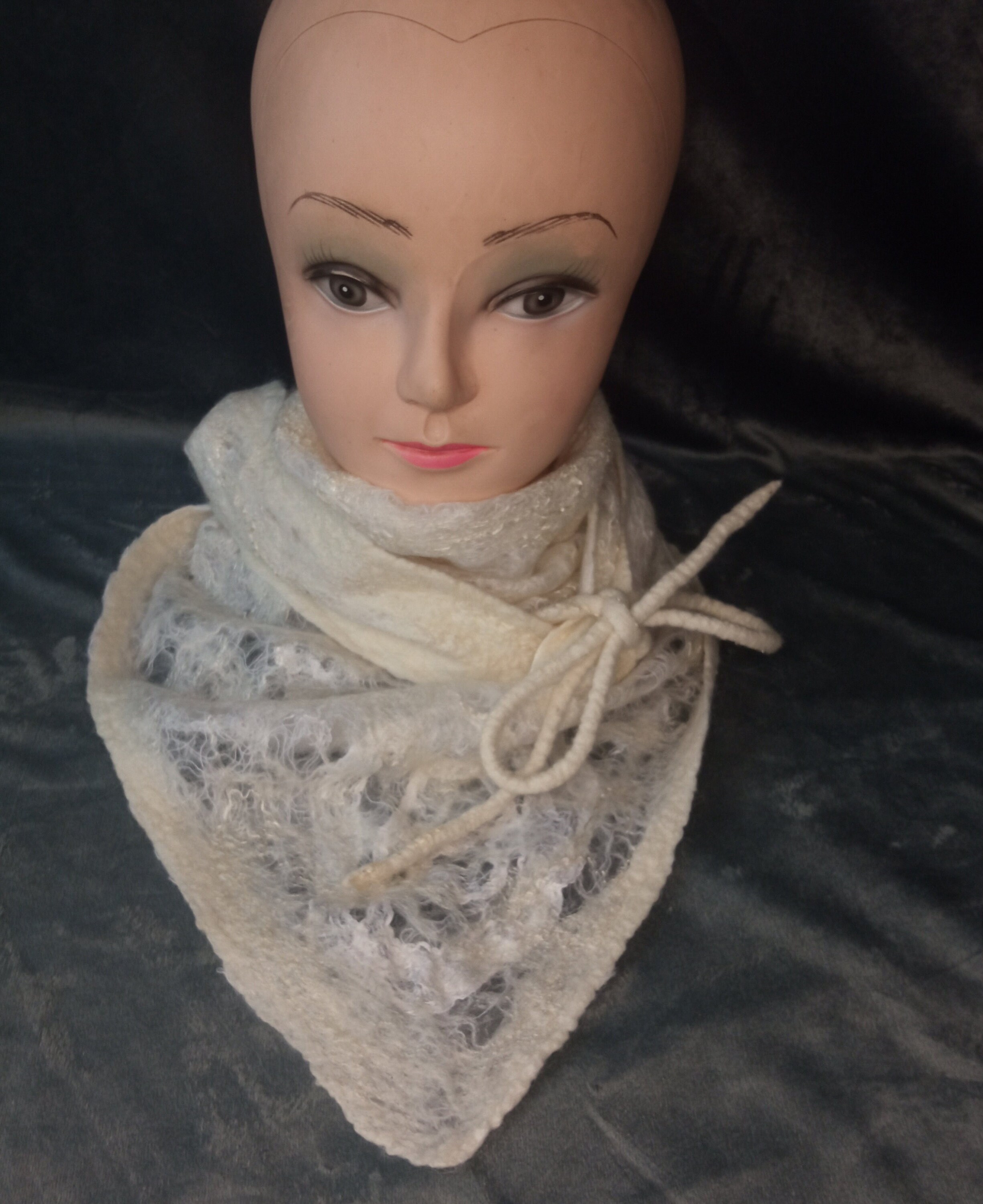 Unique Womens Web Shawl.openwork Scarf.thin Cape.scarf Hood.thin Nuno ...