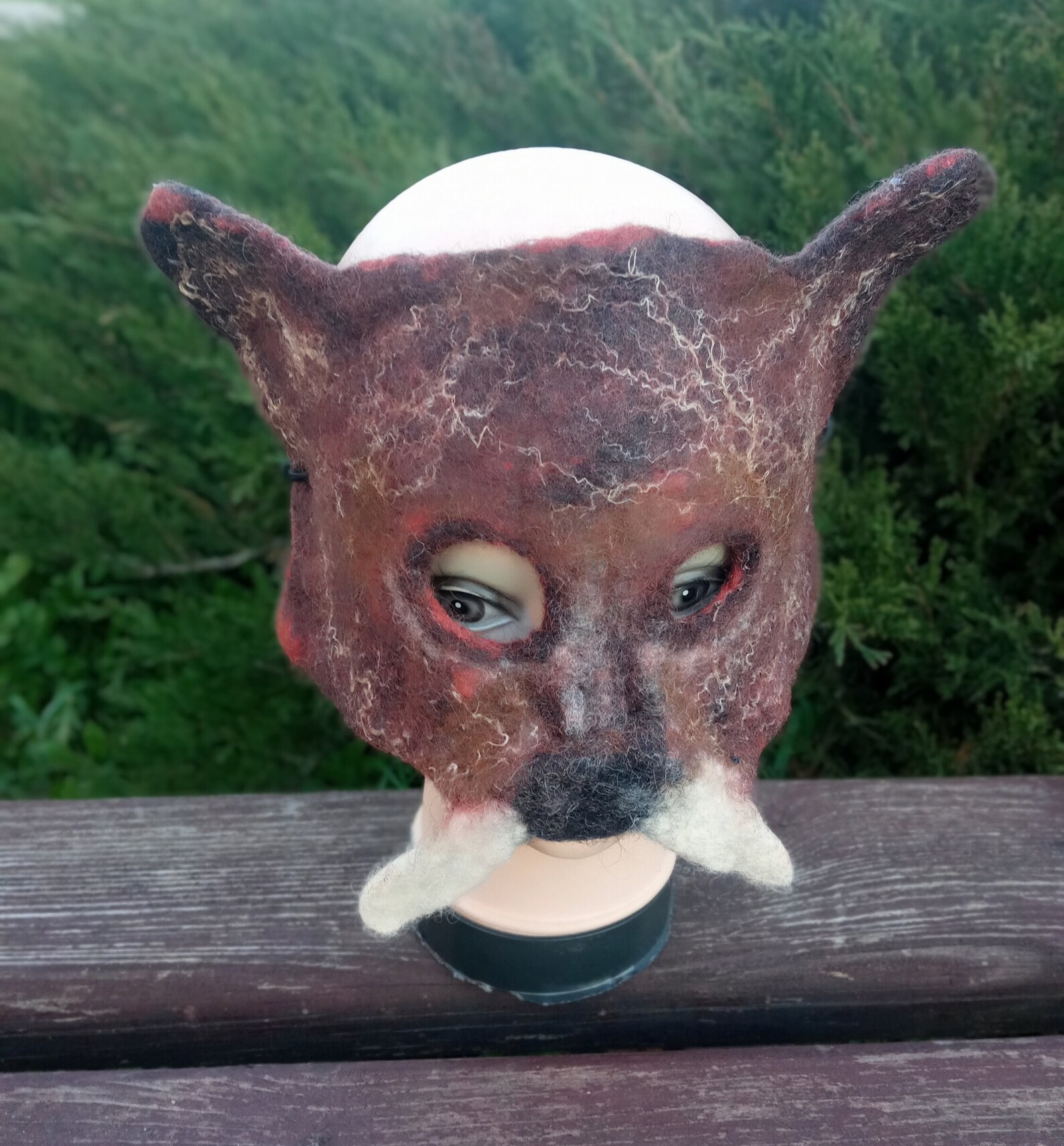 Luxury Childrens Felted Boar Mask.therian Mask.headdress.carnival Boar ...