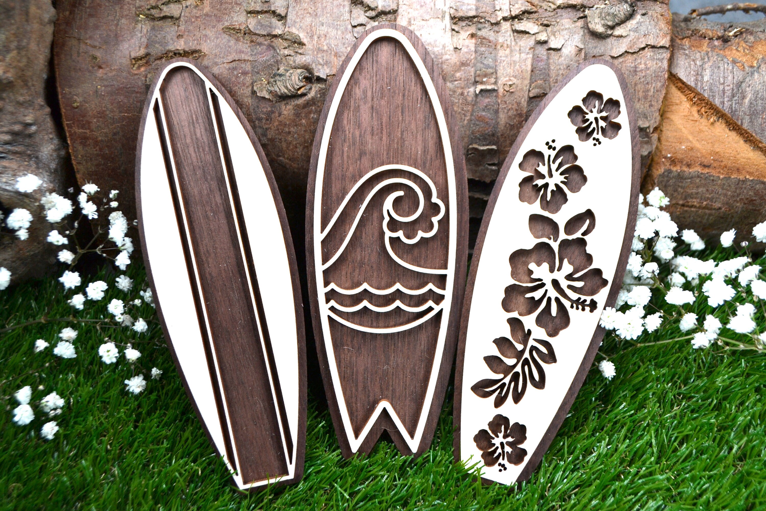 Mini Surfboard Wooden Surfboard Surf Board Plaques - Etsy