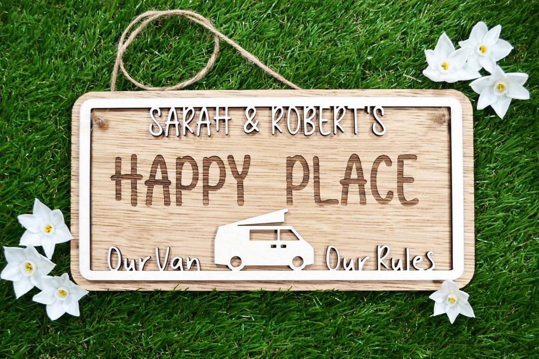 Motorhome Sign Campervan Accessory Our Van Personalised - Etsy UK