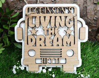 Wall Hangings Motorhome Campsite Pitch Reserved Sign Personalised ...