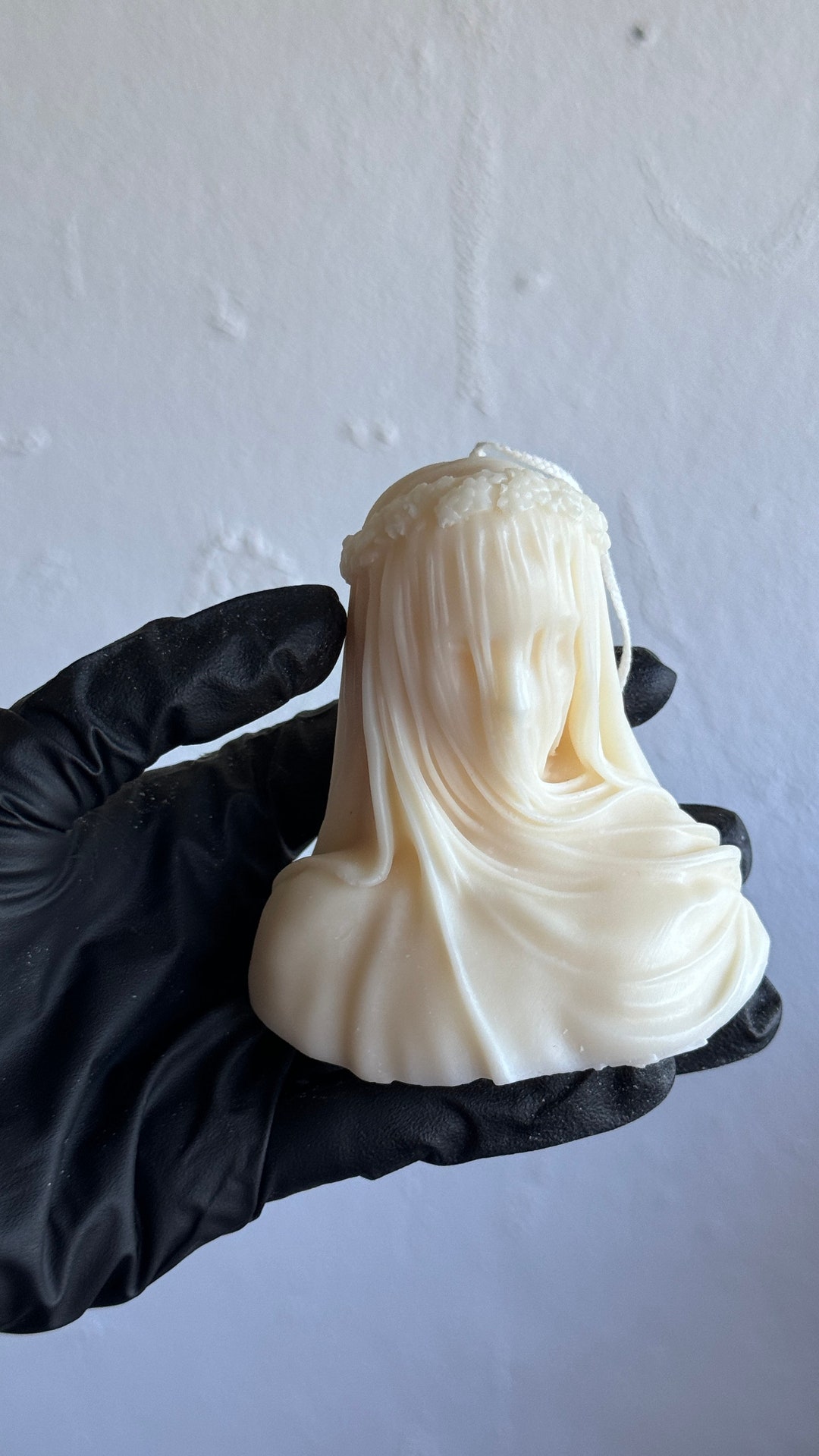 Deva Maria Virgin Veiled Lady Candle Shaped Candle Sculptural Candle ...