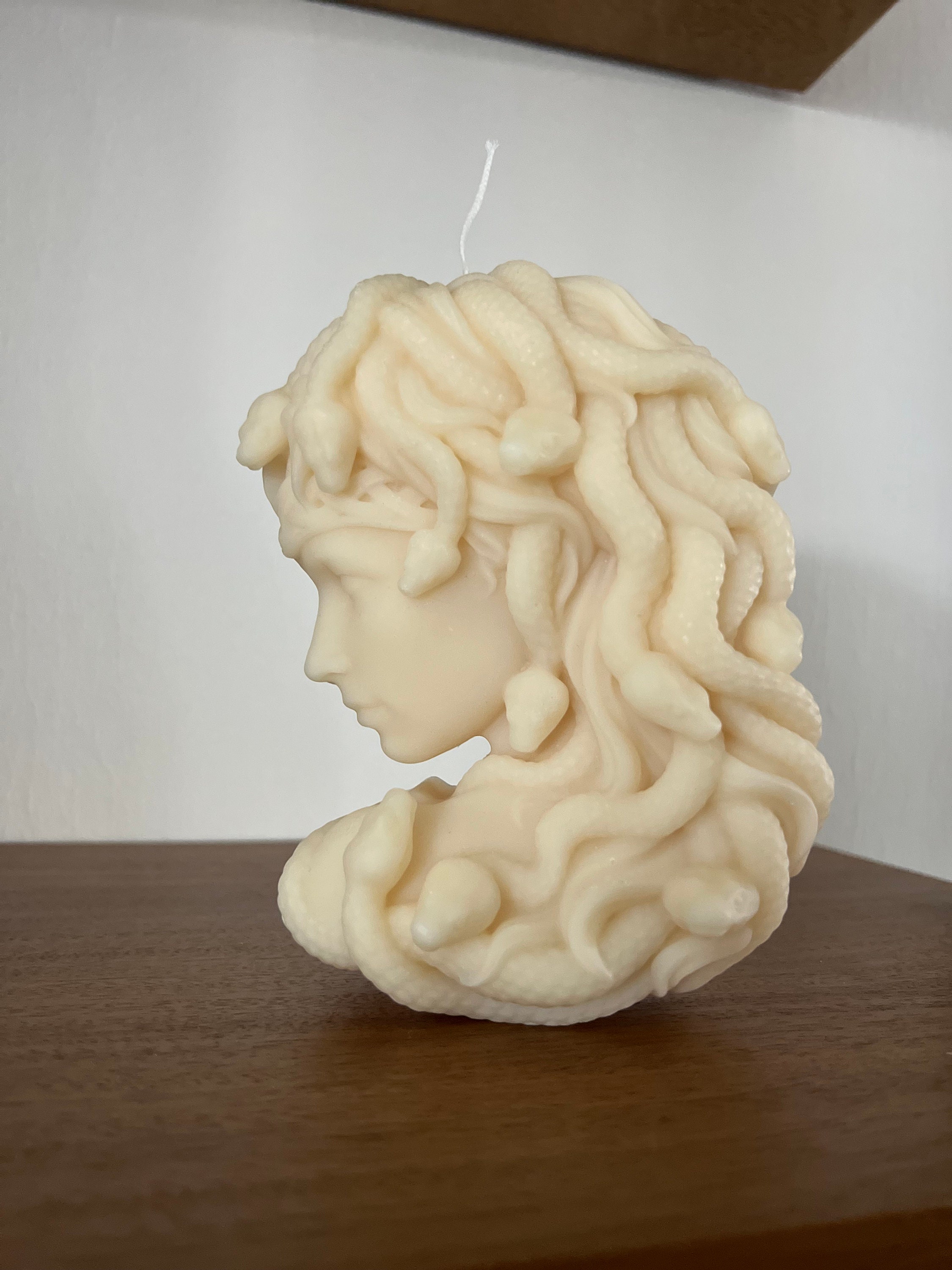 Medusa Candle Woman With Snakes Shaped Candle Sculptural Candle House ...