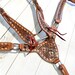Floral Tooled Gladiator Style Leather Tack Set - Etsy