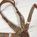 Tooled Hand Painted Arrows - Gladiator Style Leather Tack Set - Etsy