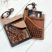 THUNDERBIRD LONGHORN KEYCHAIN Brown Wallet | Genuine Hair on Freebird ...