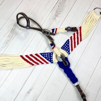 Rainbow Paracord Draft Horse Headstall: Braided One Ear Tack - Etsy