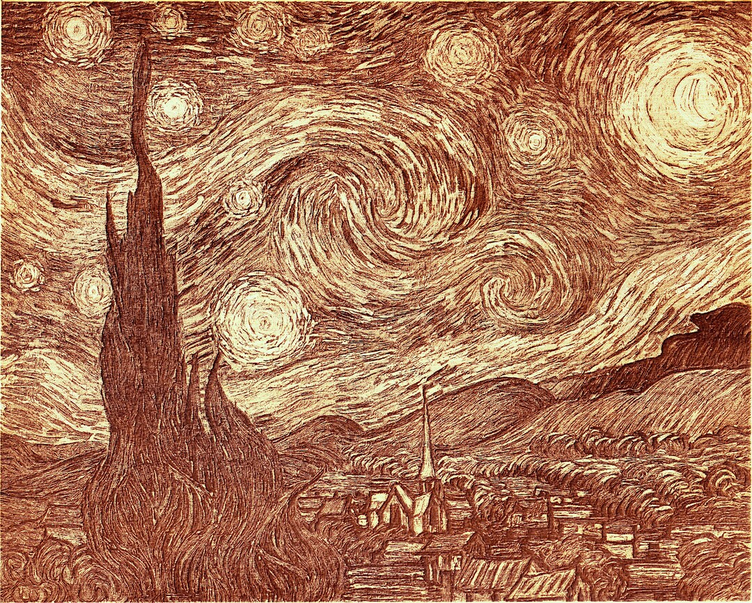 Starry Night. Digital Files for Laser Engraved. Glowforge and for All ...