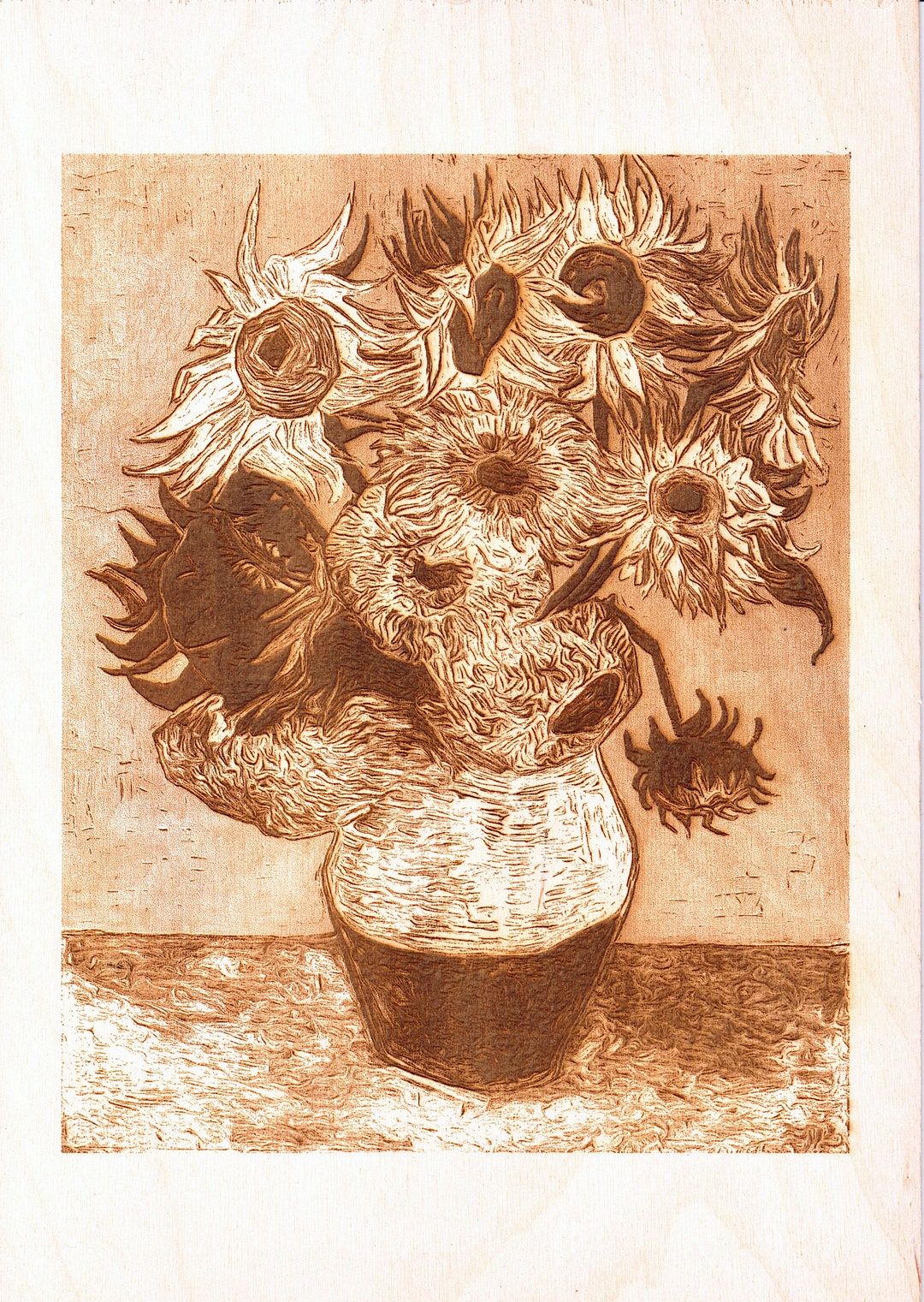 Sunflower. Digital Files for Laser. Glowforge and for All Laser. - Etsy