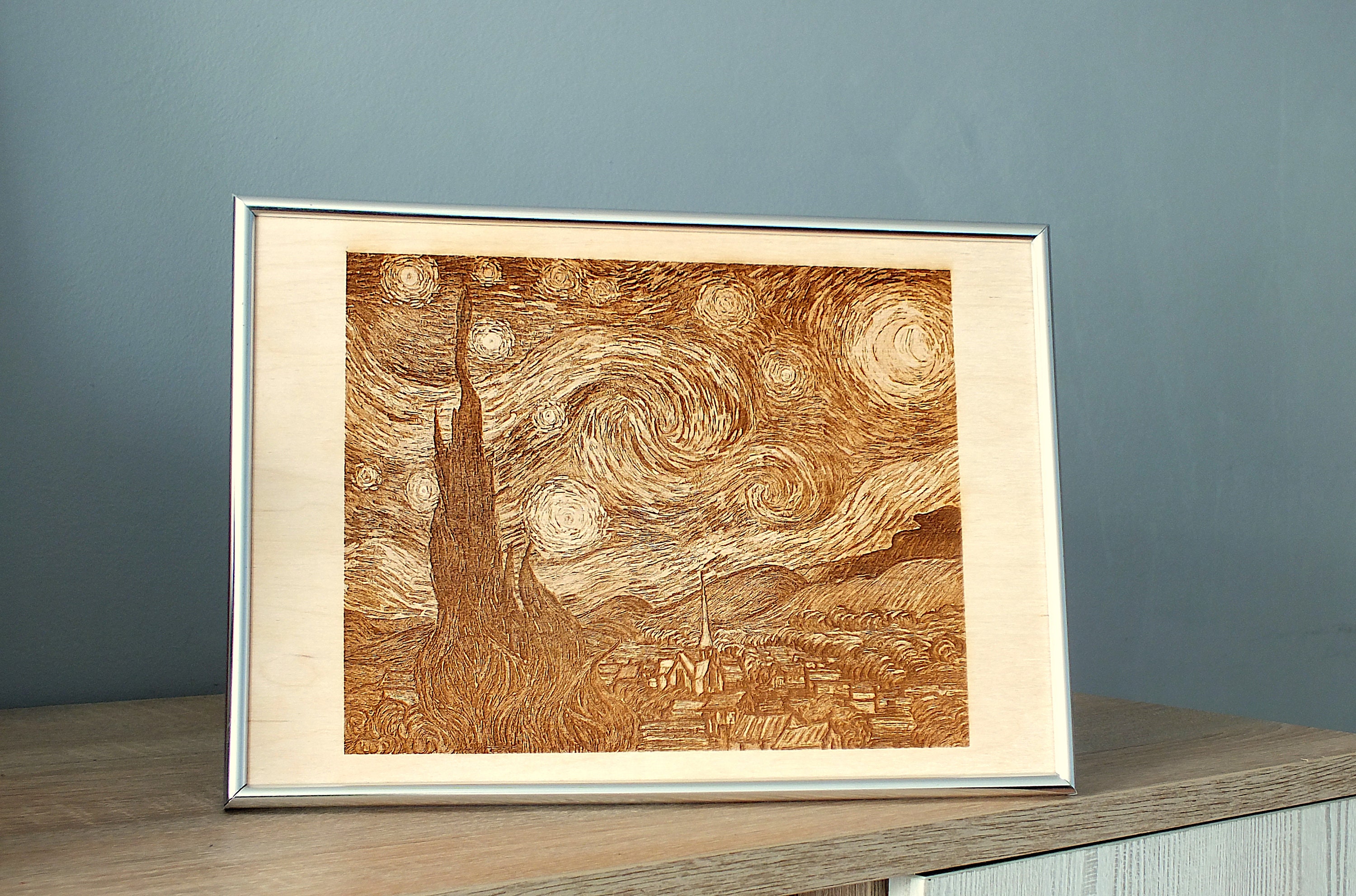 Starry Night. Digital Files for Laser Engraved. Glowforge and for All ...