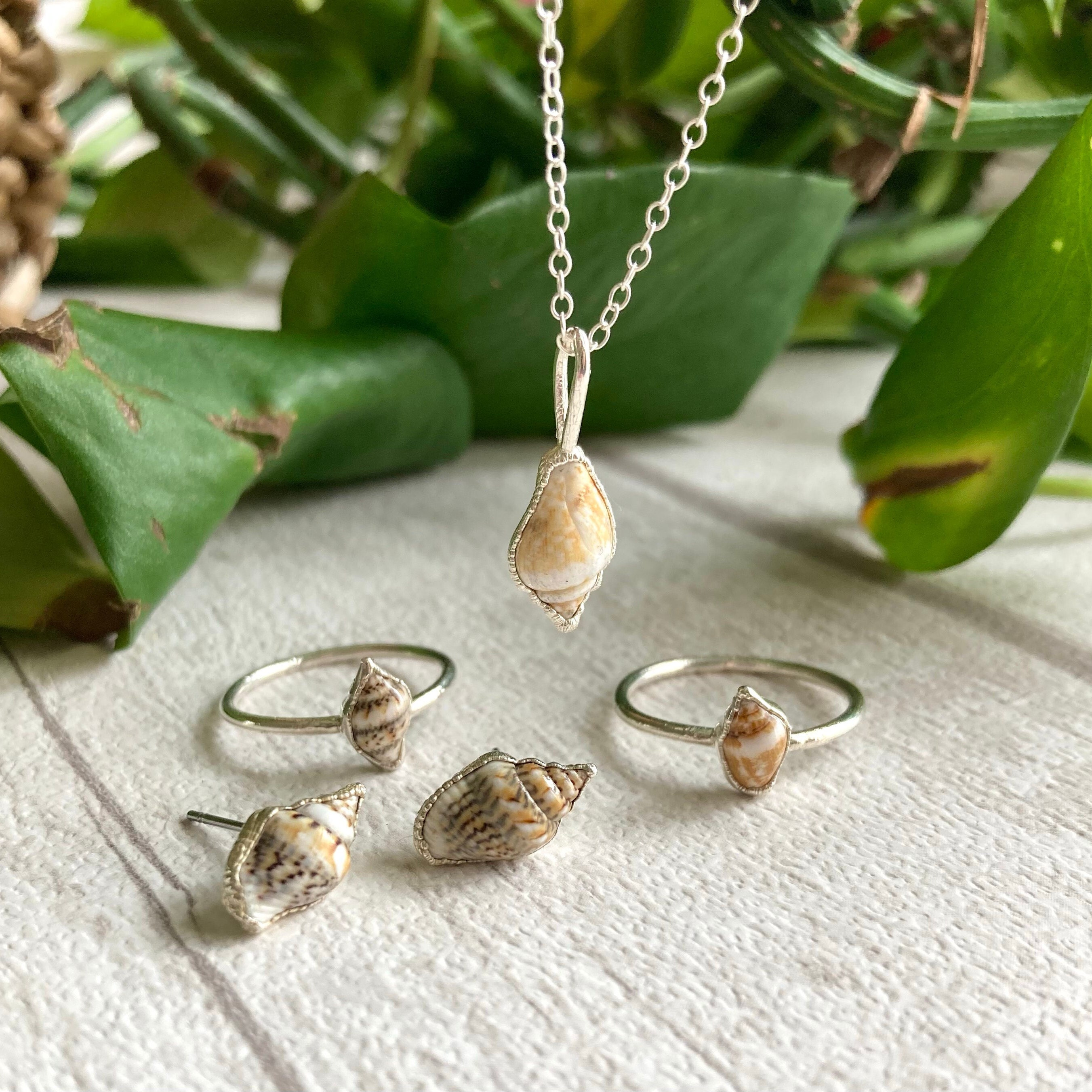 Tiny Shell Necklace | Real Shell Necklace | Shell Pendant | Silver ...