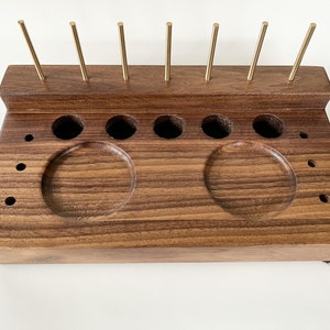 Fly Fishing Tying Tool Organizer Walnut Wooden Caddy, Fly Fishing Desk ...