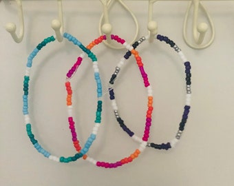 Rainbow Indie Boho Seed Bead Bracelet Pride Collection 3 - Etsy