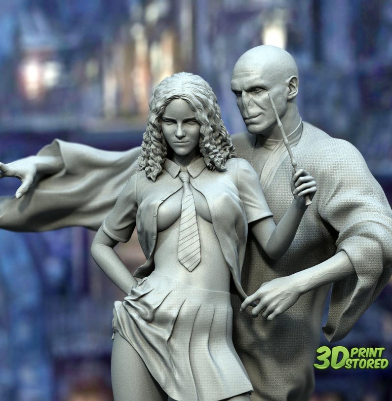 Voldemort y Hermione SFW y NSFW 3D STL Digital Figure Formato - Etsy México