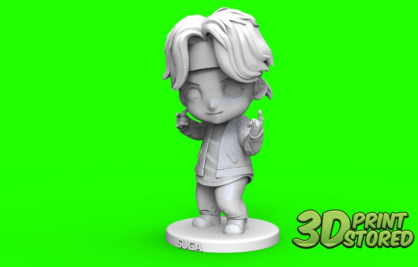 BTS Chibi 3D STL Formato de archivo de figura digital | Etsy España