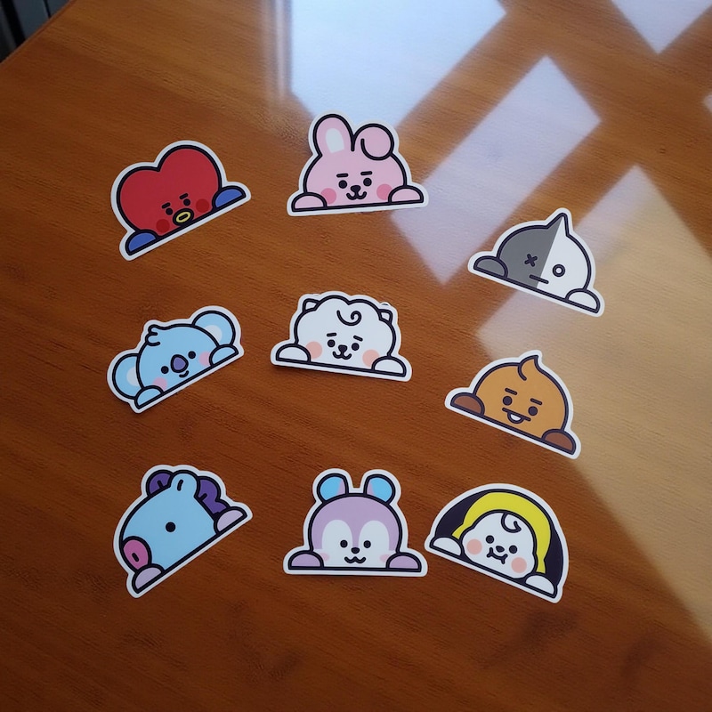 Bt21 Stickers - Etsy