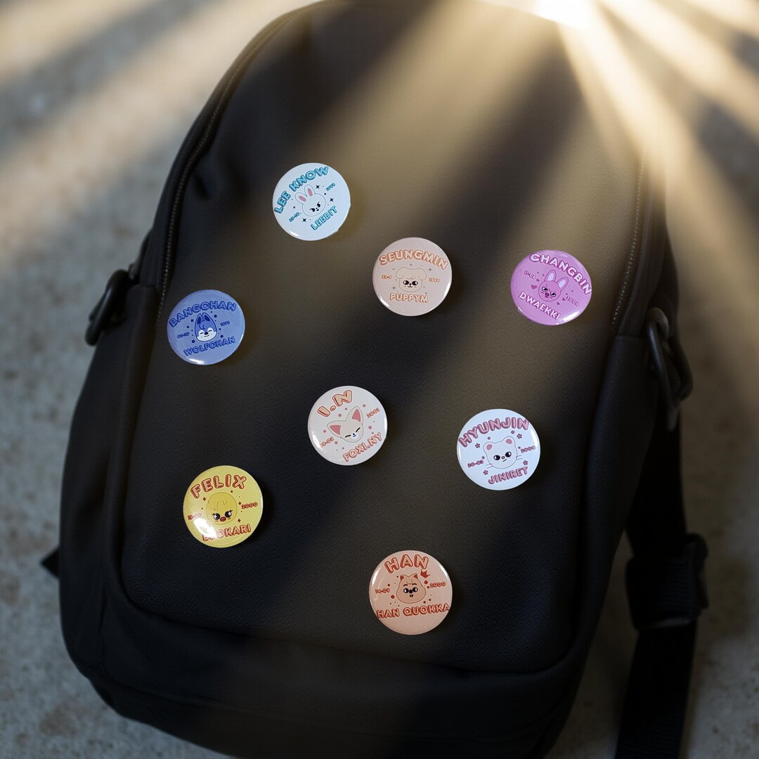 Stray Kids SKZOO Button Pins | K-pop | Kpop Gifts | Fan Pins | Stray ...