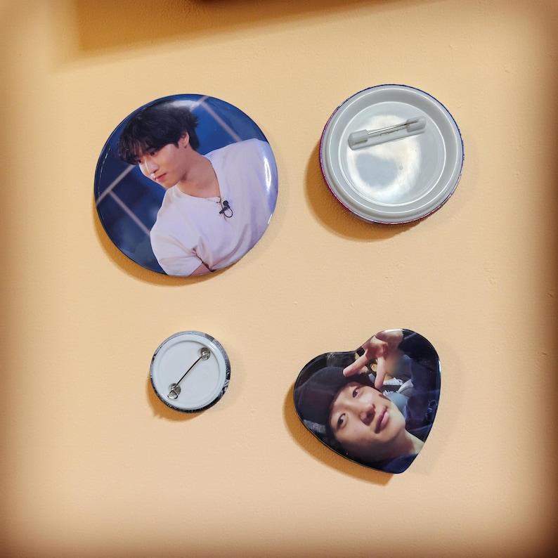 Stray Kids Button Pins & Heart Pin | K-pop | Kpop Gifts | Fan Pins ...