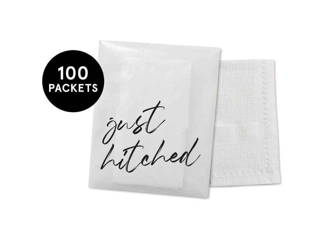 100 X Biodegradable Tissue Packets | Wedding Tissues | Wedding Guests ...