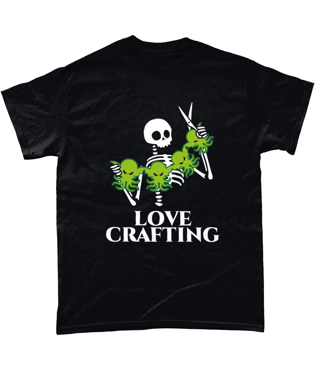 HP Lovecraft Cthulhu Skeleton Cosmic Horror Fantasy Sci-fi T-shirt - Etsy