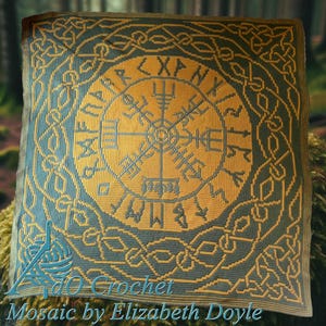Northern Viking Compass, a Digital Crochet Pattern for Overlay Mosaic ...