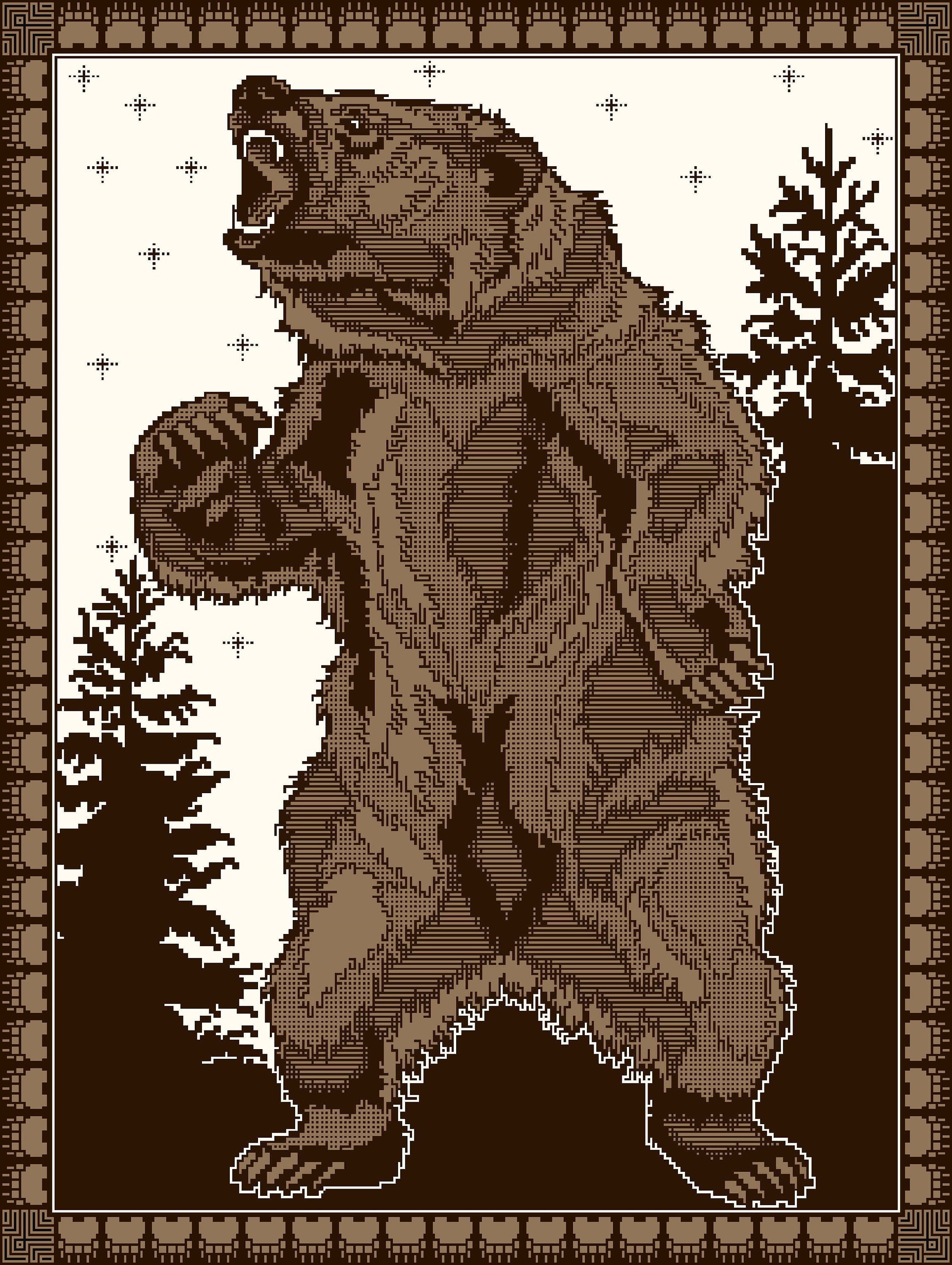 Bear Pattern for Overlay Mosaic Crochet and Interlocking - Etsy