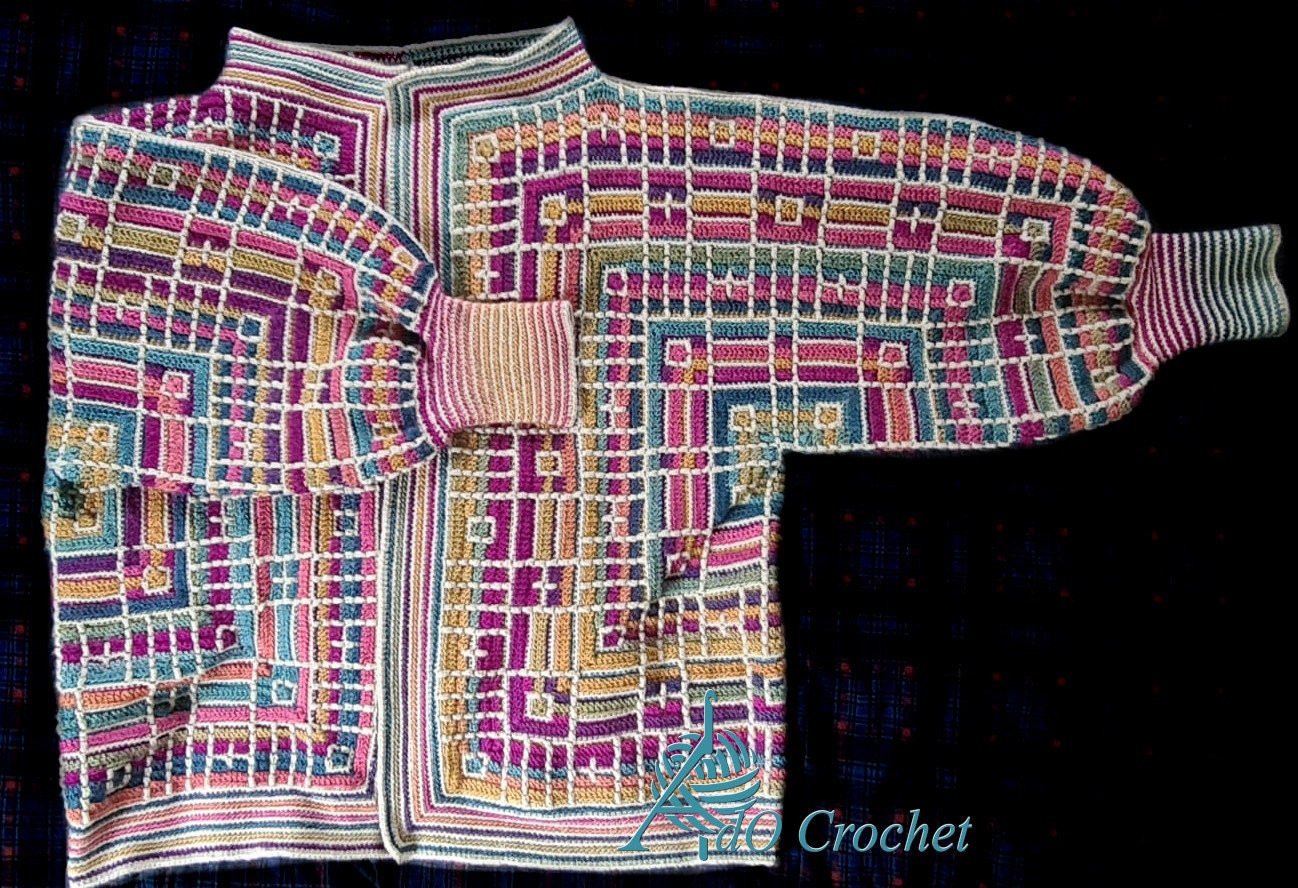 Hexagon Vest / Cardigan and Lap Throw in English, German and Dutch - Etsy