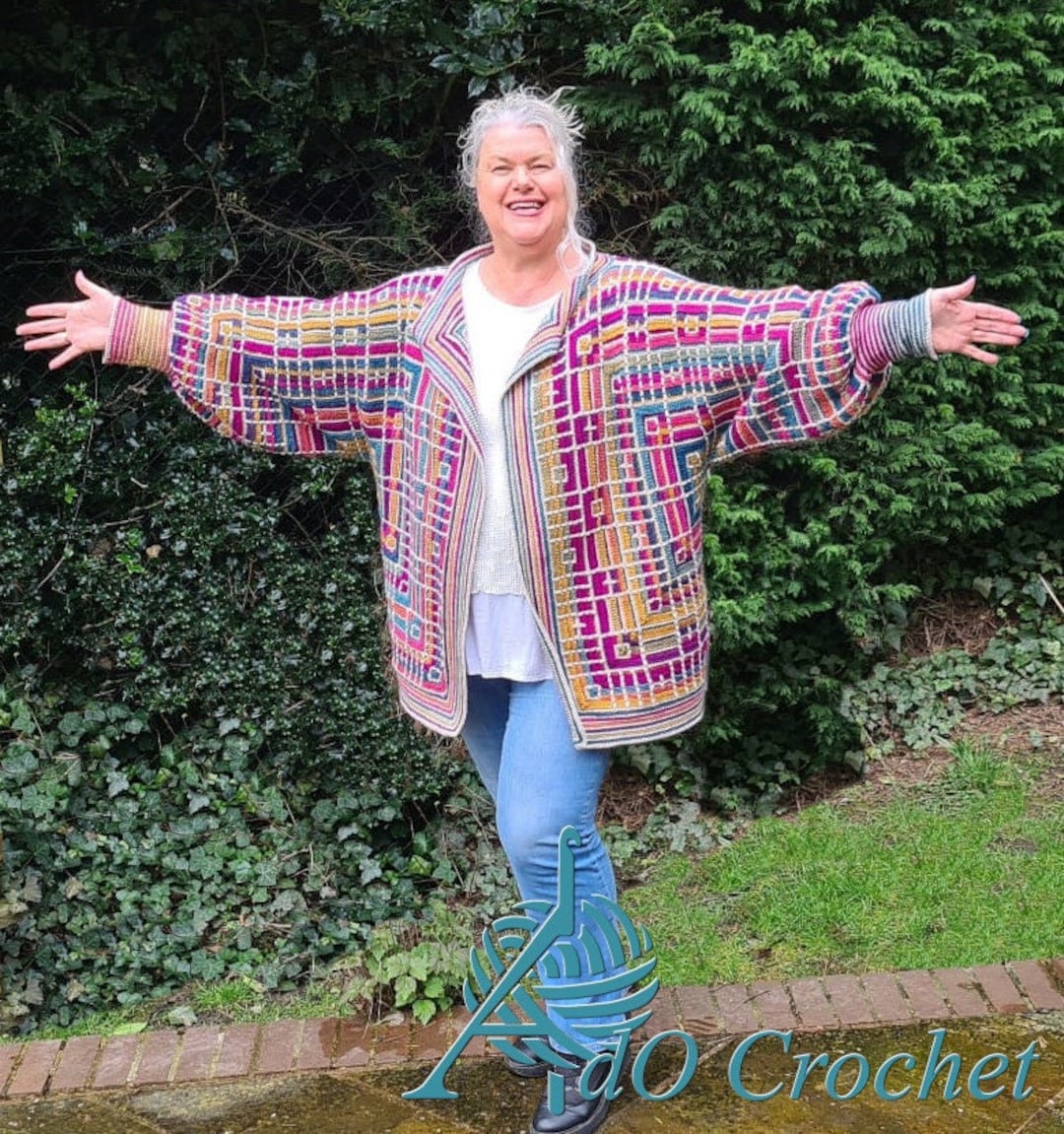 Hexagon Vest / Cardigan and Lap Throw in English, German and Dutch - Etsy